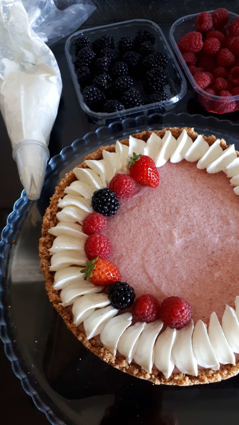 Recette de mon gâteau fruits rouges - Saveurs de Sandrine