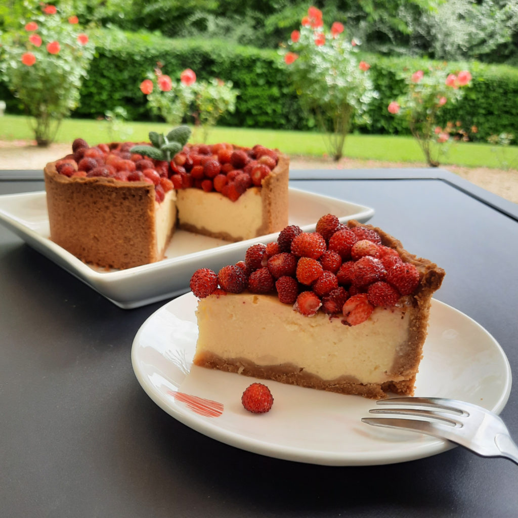 Cheesecake_citron_fraises_des_bois - SAVEURS DE SANDRINE